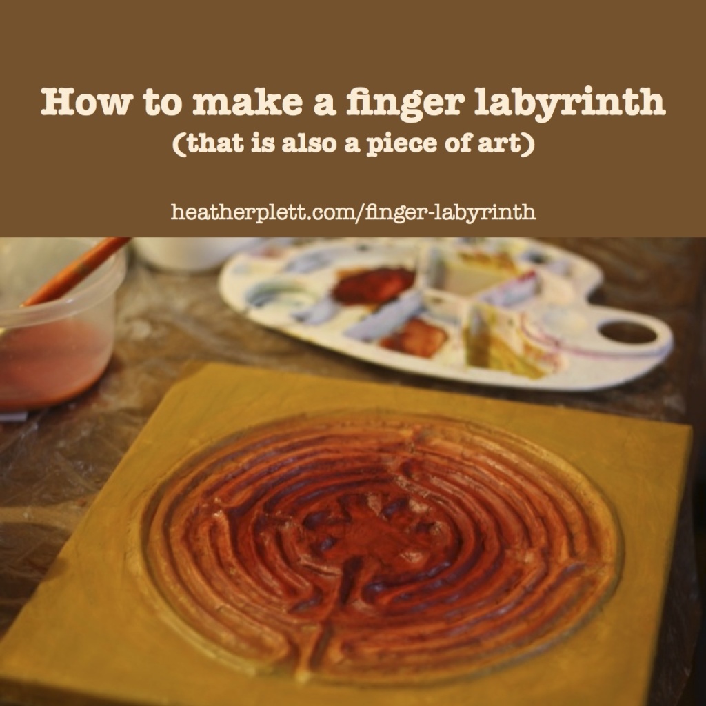 How to make a finger labyrinth (that is also a piece of art) - Heather ...